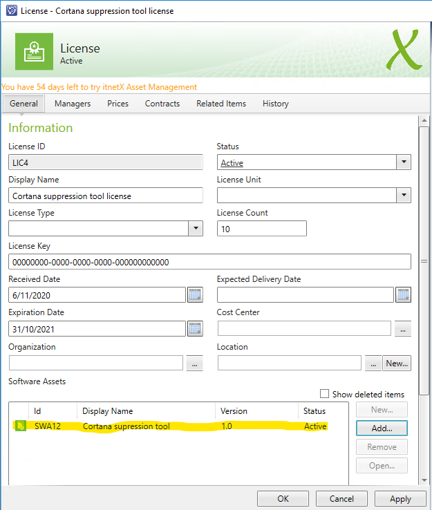 How to: Quick walktrough AM Licensing — Software Product Docs